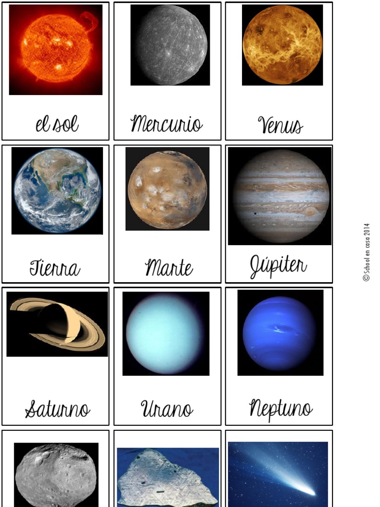 Planet As Juego y Tarjeta S Bilingual | PDF | Neptuno | Planetas