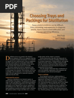 Tray Column Design | PDF | Distillation | Foam