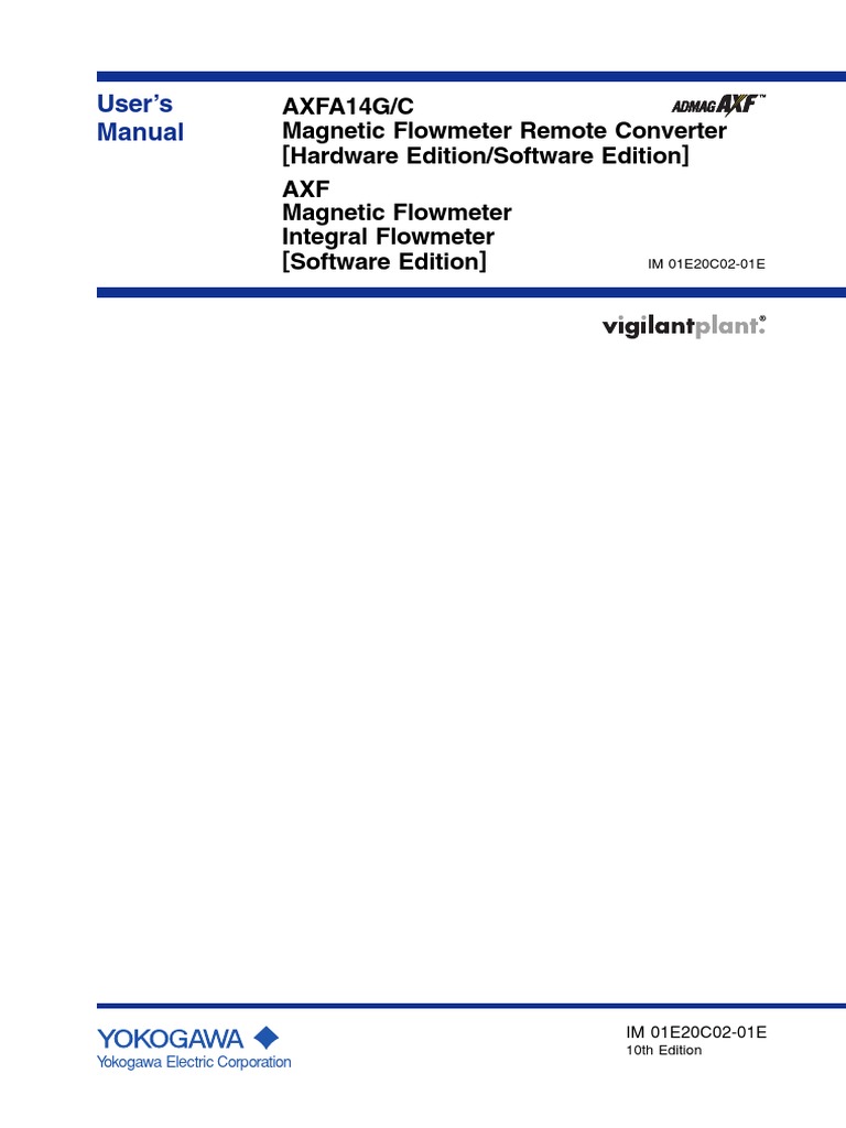 Yokogawa Axfa14g C Admag Axf | PDF | Power Supply | Electrical Wiring