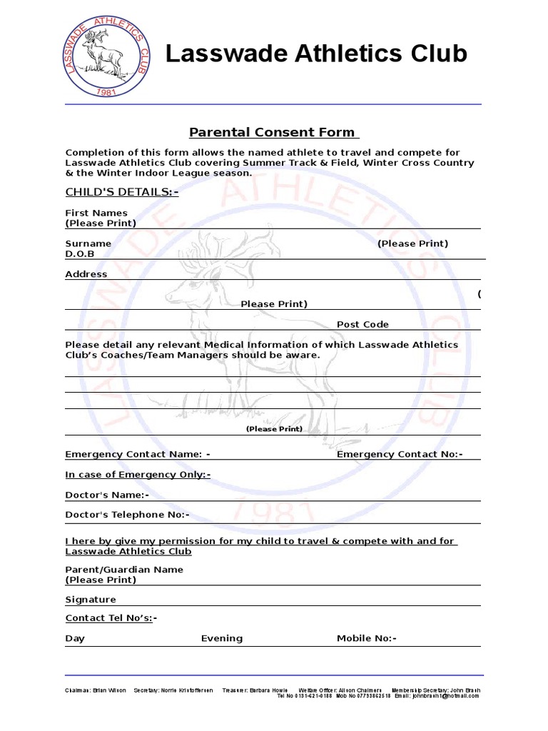 Membership Renewal Consent Form | PDF