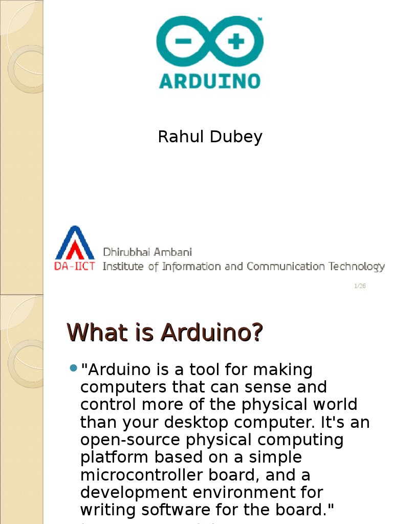 Arduino 1 | PDF | Arduino | Integrated Development Environment