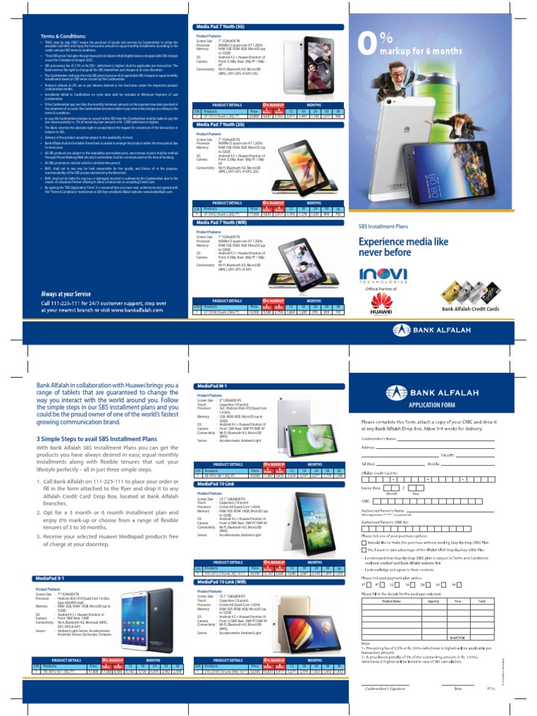 Huawei SBS Flyer PDF | PDF | Financial Transaction | Fee