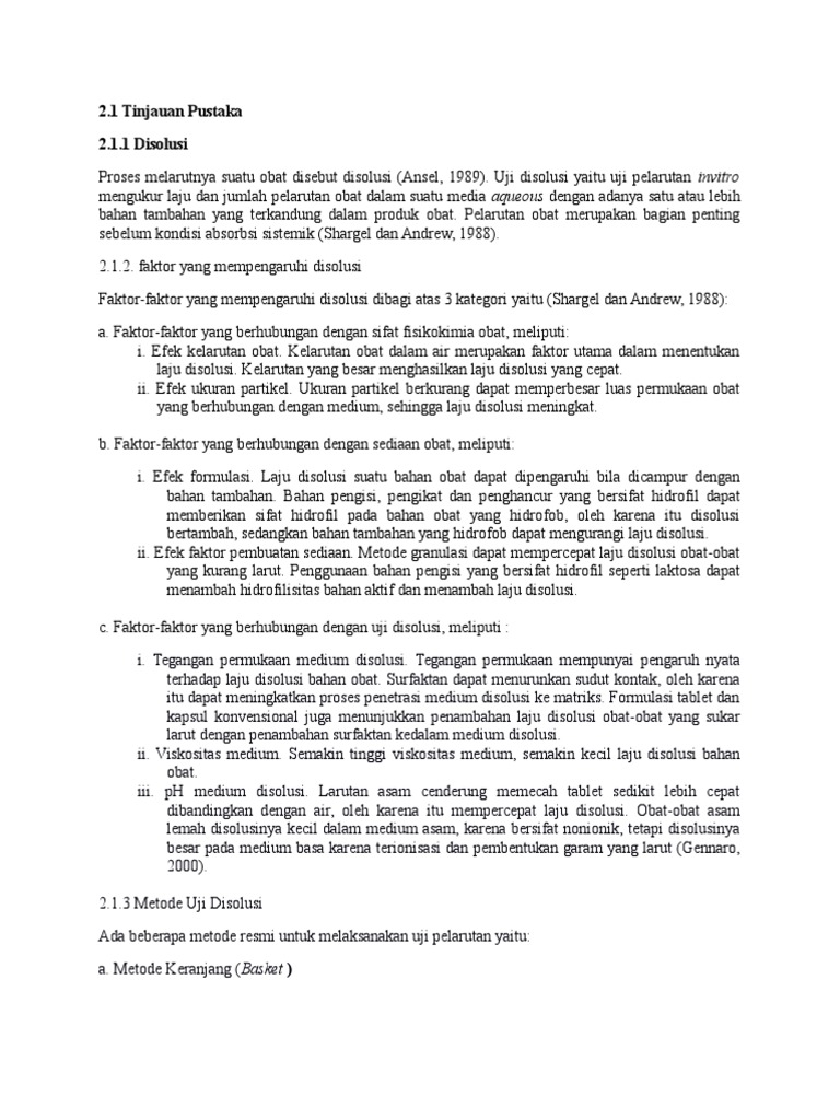 Disolusi | PDF