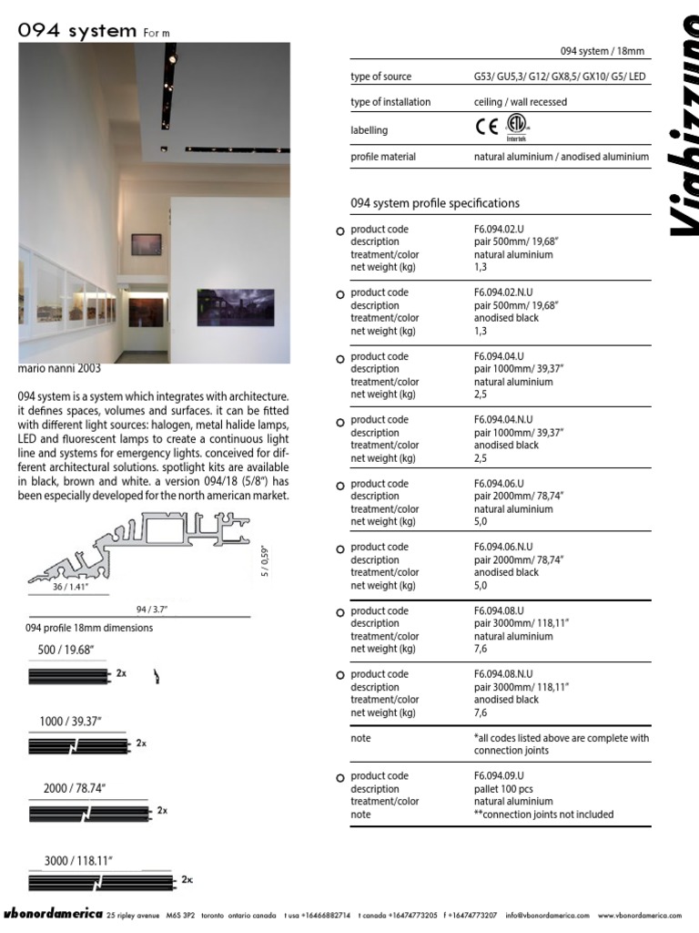 094 System Profile Spec Sheet | PDF | Drywall | Screw