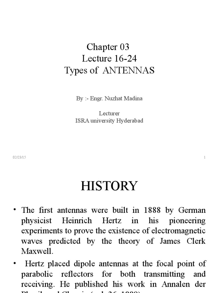 Types of Antennas Explained | PDF | Antenna (Radio) | Electromagnetic ...