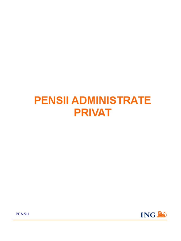 Pensii Pilonul II | PDF
