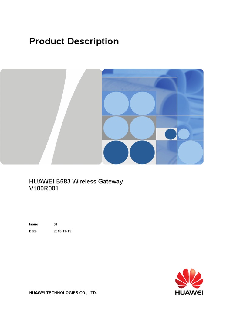 HUAWEI B683 3G Wireless Router Datasheet Specifications | PDF | High ...