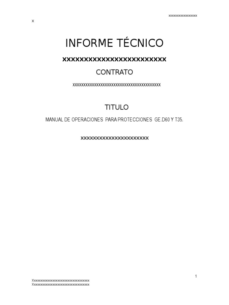 Manual Operaciones Ge-D60 | PDF | Energia electrica | Diodo emisor de luz