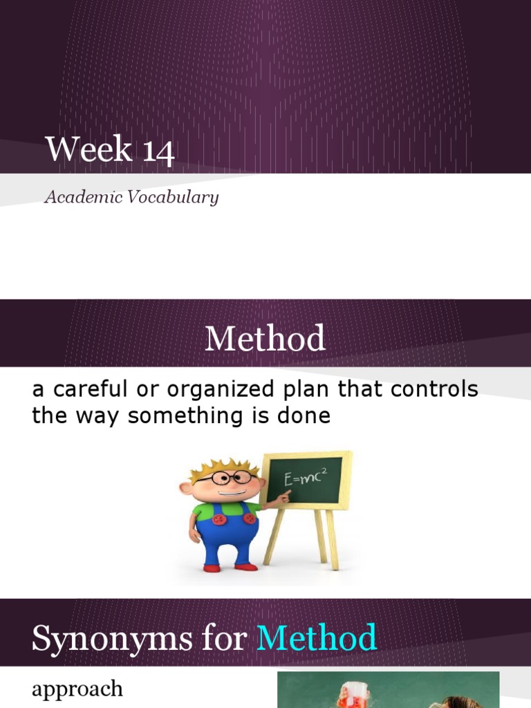 Week 14 Academic Vocabulary | PDF
