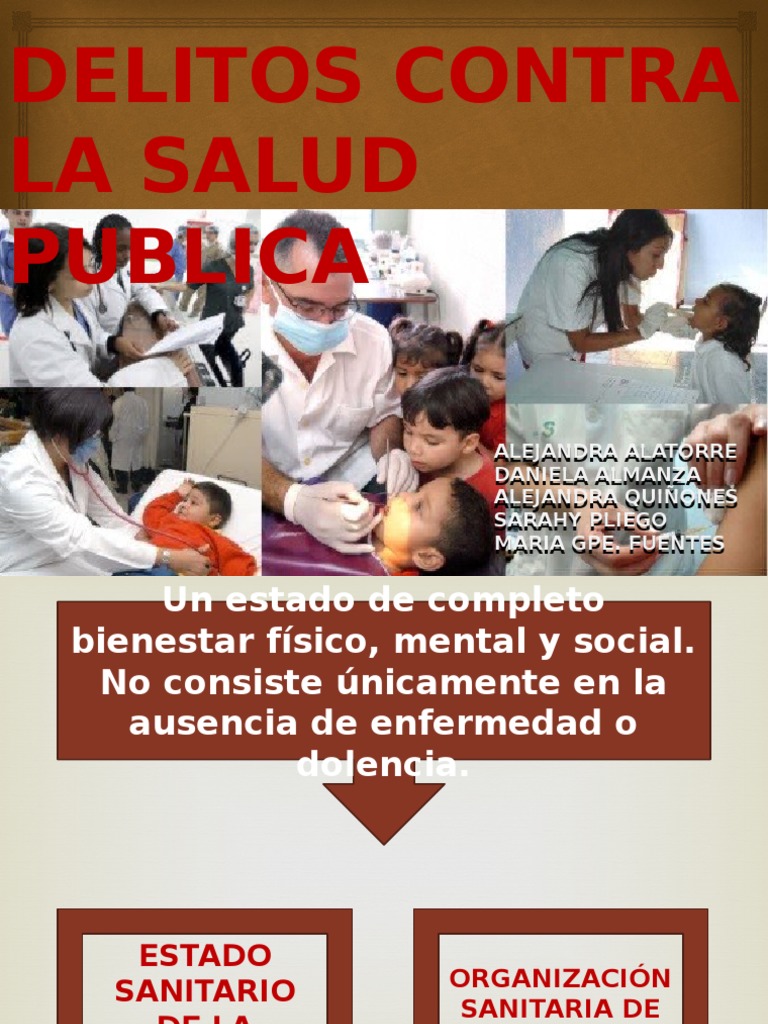 Delitos Contra La Salud Publica Pdf Intención Derecho Penal Delito