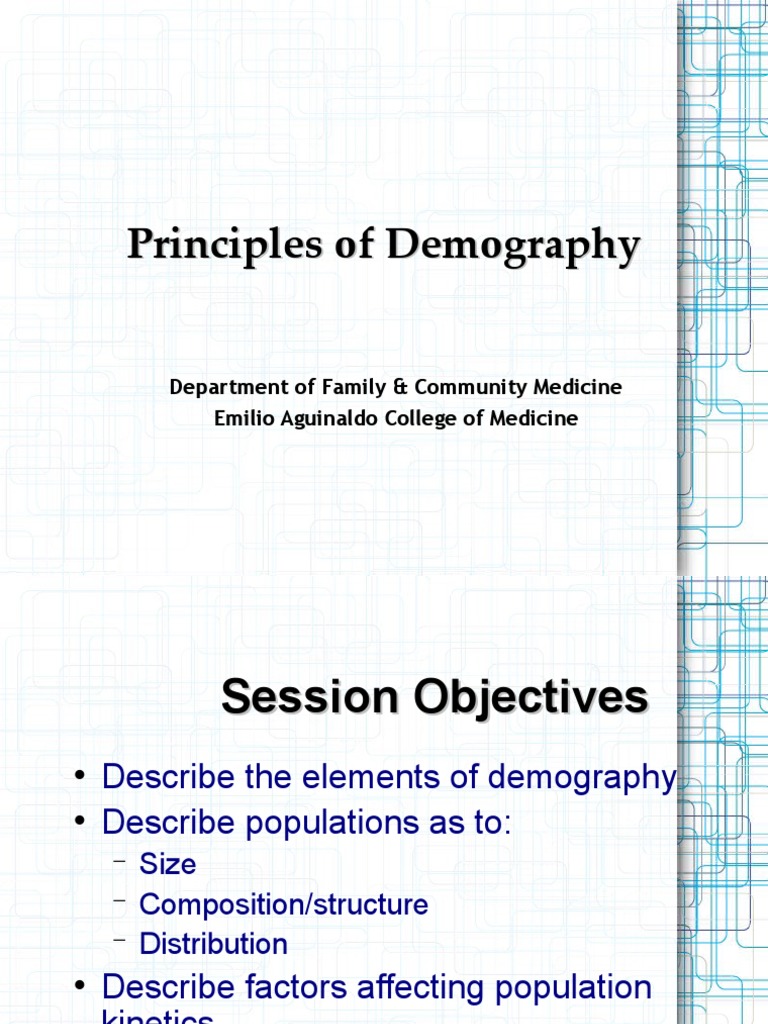 Principles Of Demography Pdf Pdf Demography Census