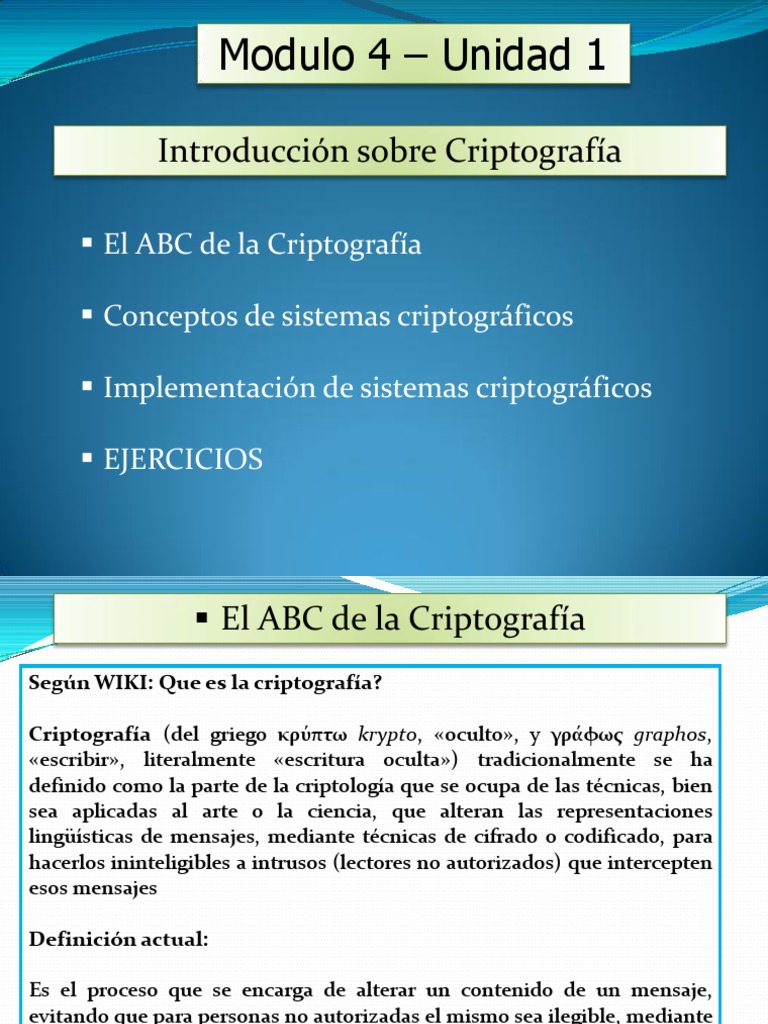 m4 U1 SI PDF | PDF | Criptografía | Clave (criptografía)