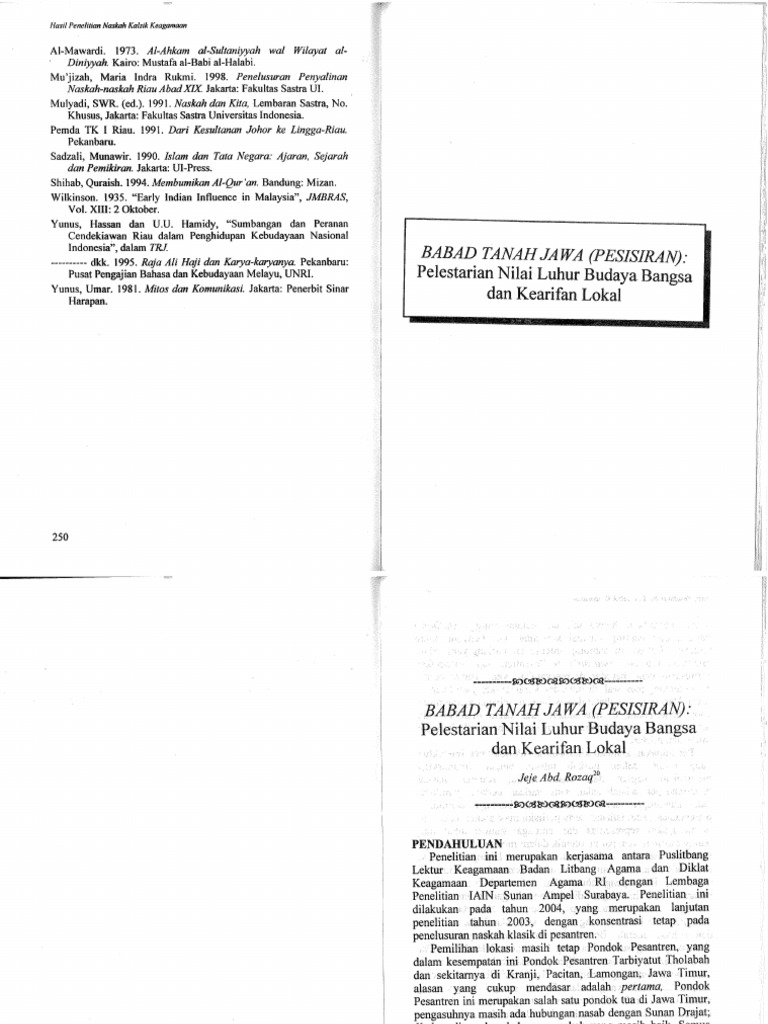 Bafadal Naskah Klasik | PDF