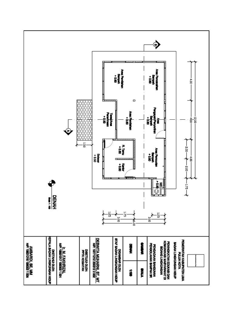Gambar Denah Tempat Pengolahan Sampah