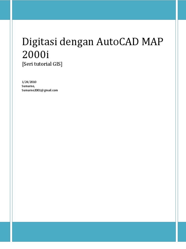 Digitasi Peta Untuk GIS Dengan AutoCAD MAP 2000i | PDF