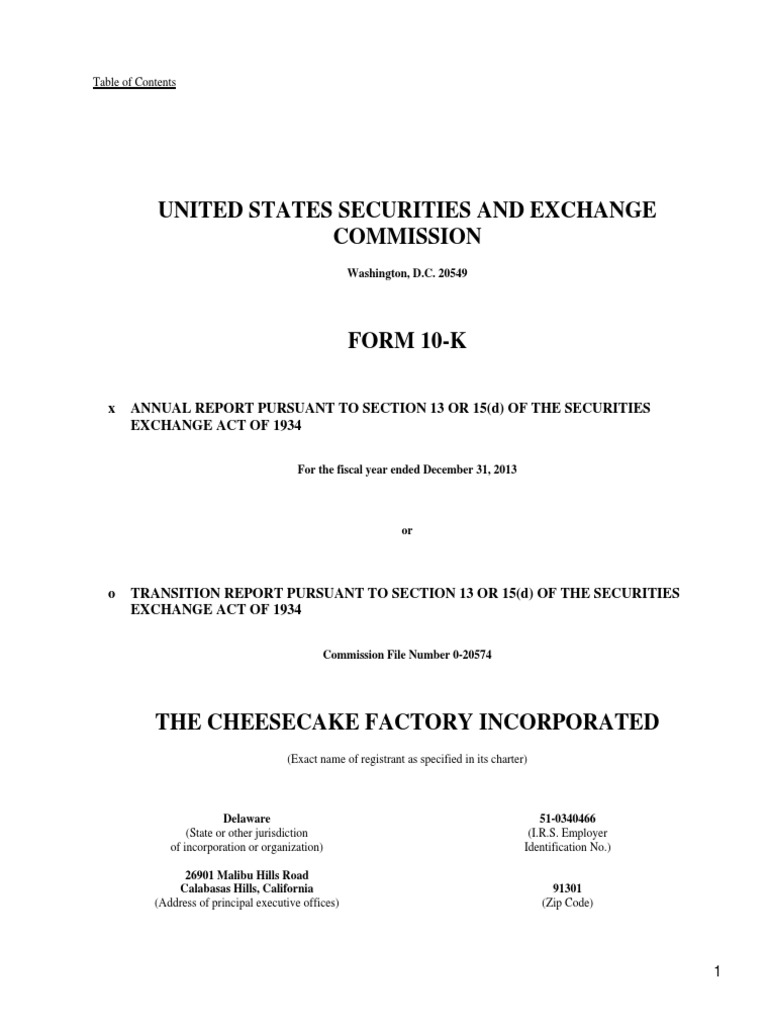 10K PDF | PDF | Form 10 K | Restaurant And Catering