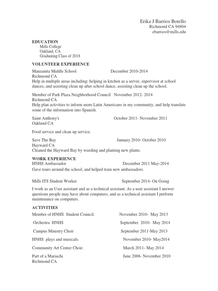 Erika Resume | PDF | Career & Growth