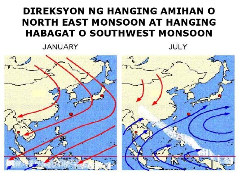 Direksyon NG Hanging Amihan o North East Monsoon | PDF