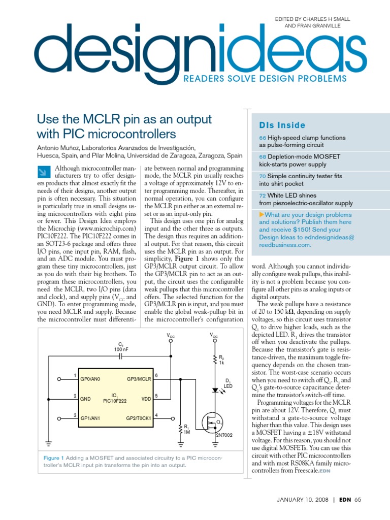 EDN Design Ideas 2008 | PDF | Field Effect Transistor | Amplifier