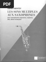 Saxophone Multiphonics | PDF