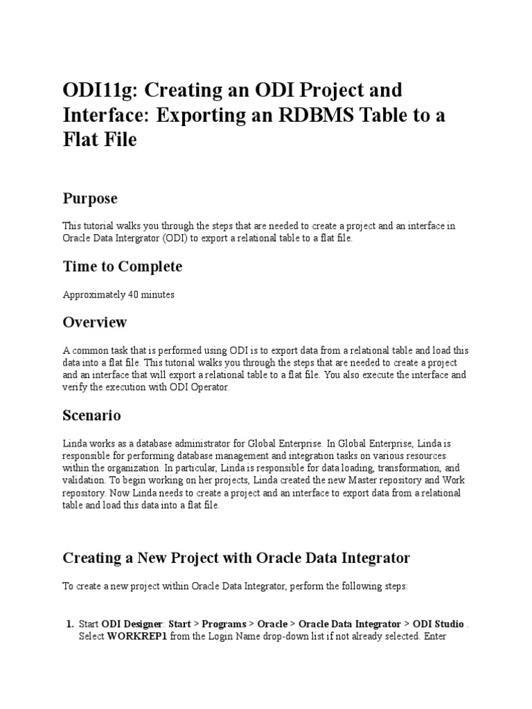 Exporting An RDBMS Table To A Flat File | PDF | Oracle Database | Sql