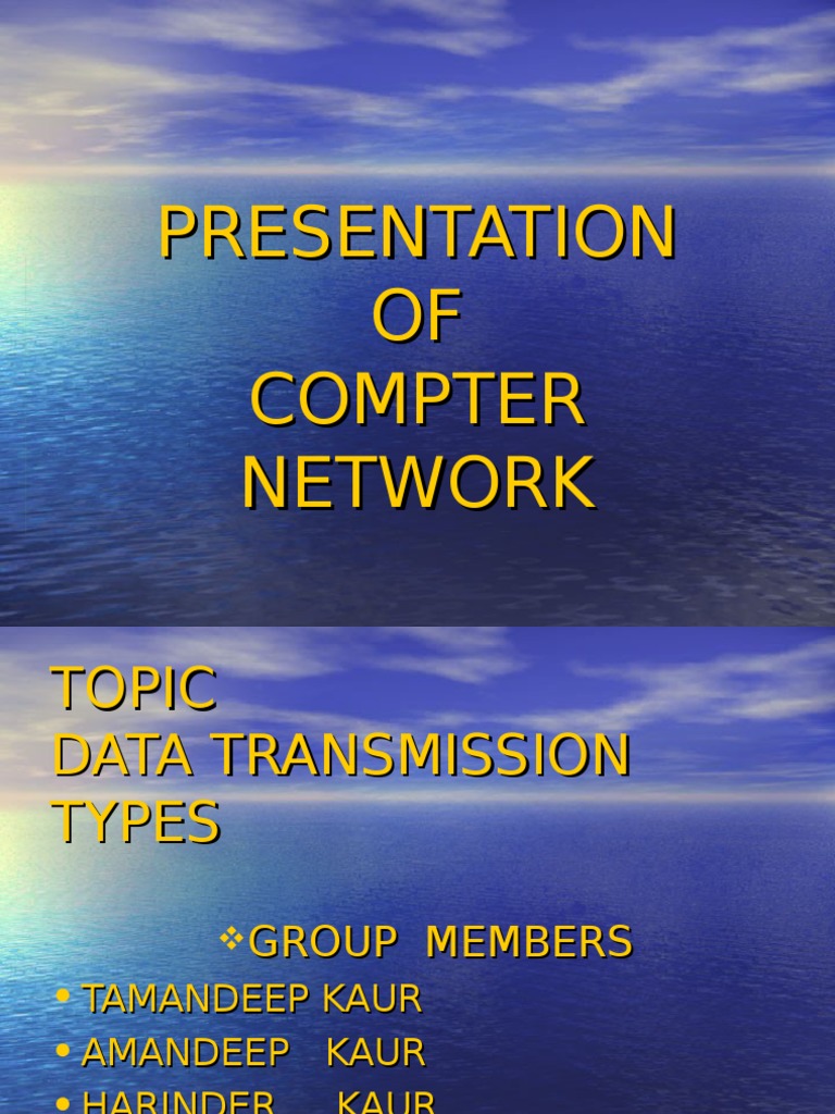 Data Transmission | PDF | Duplex (Telecommunications) | Data Transmission