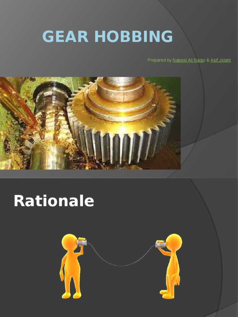 Gear Hobbing 1 | PDF | Gear | Kinematics