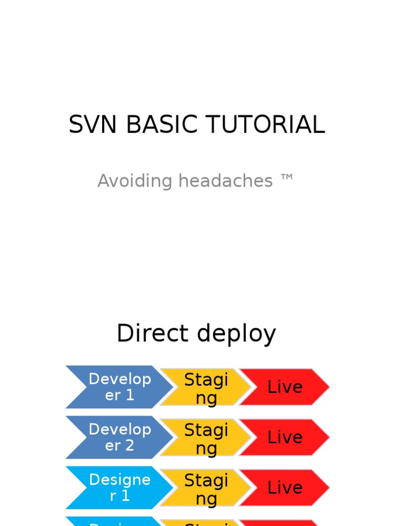 SVN Basic Tutorial 12040823s2813 Phpapp01 | PDF | Html Element | System Software