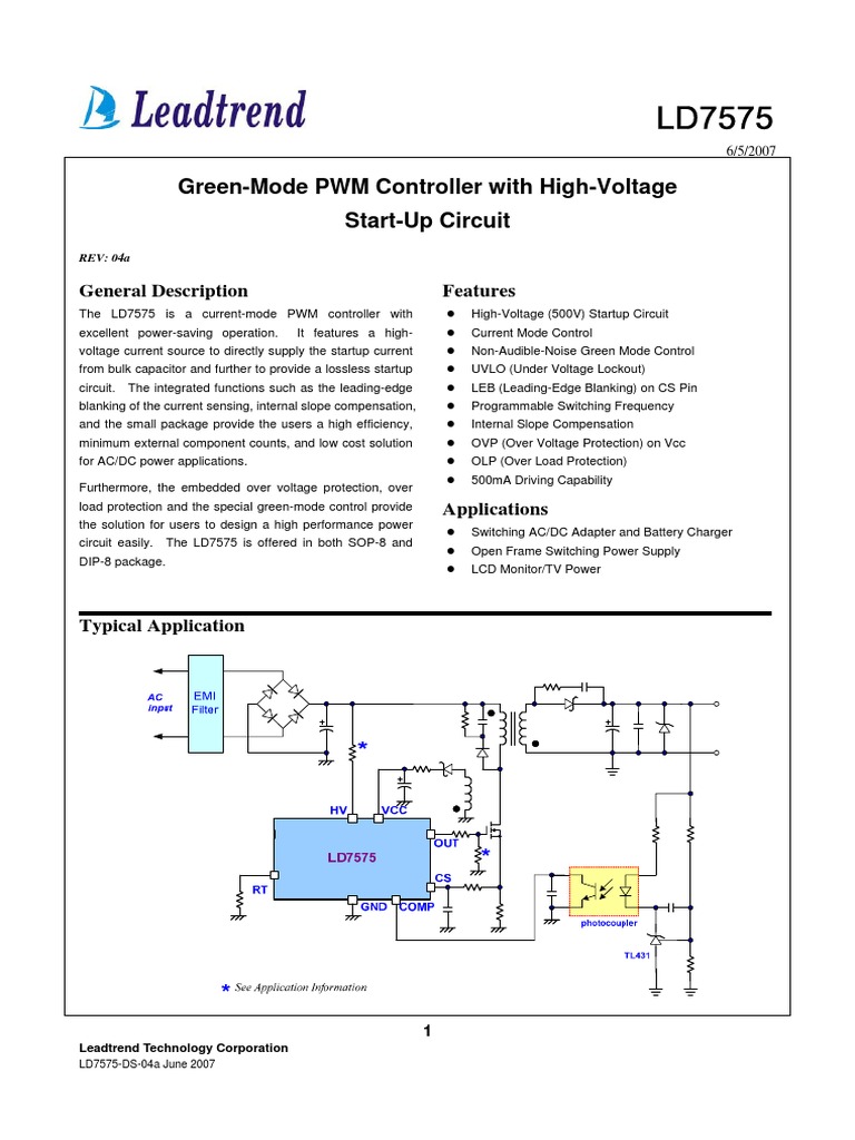 LD7575PS.pdf | Resistor