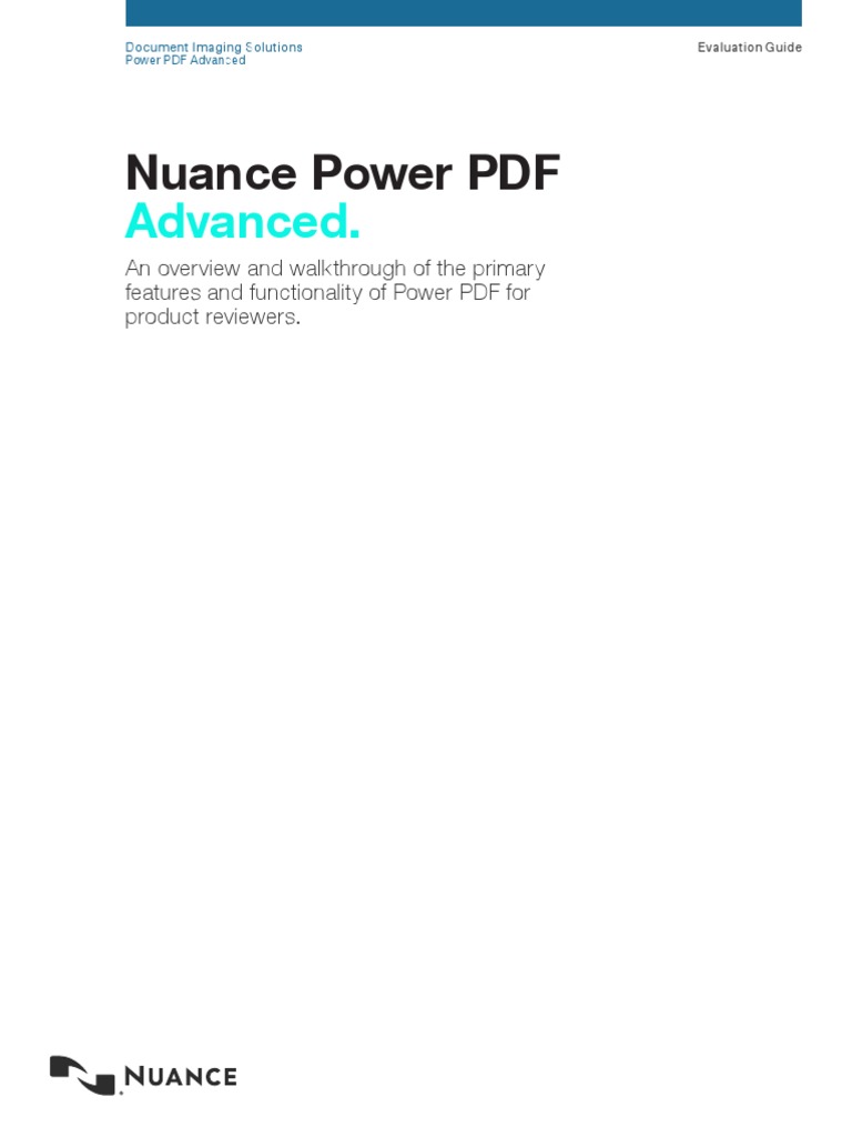 Nuance Power PDF Advanced User Guide | PDF | Optical Character ...