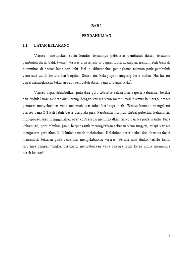 Varises Tungkai | PDF