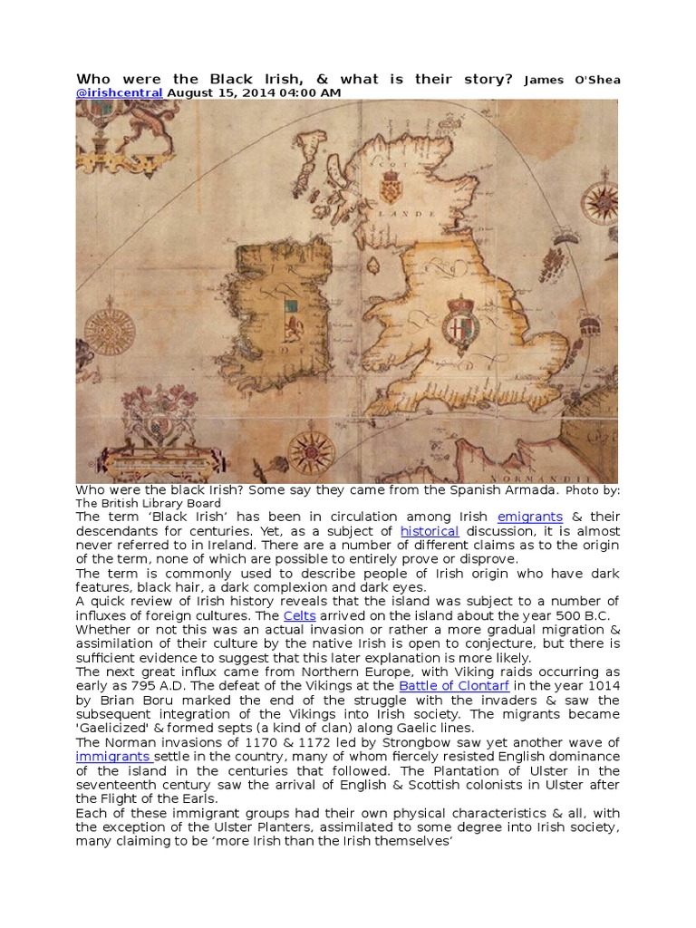 Who Were The Black Irish | PDF | Irish People | Gaels