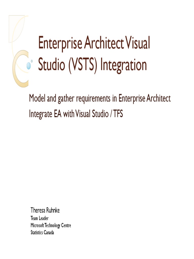 Enterprise Architect Integration With Visual Studio Team System (Read ...
