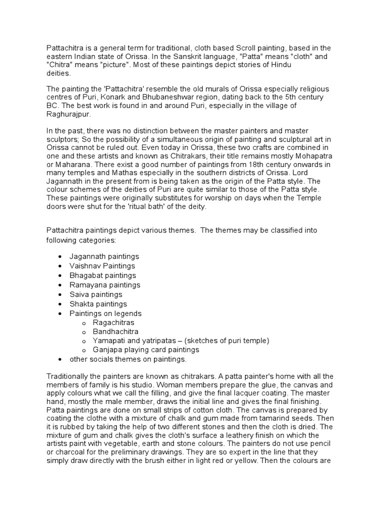 Pat Ta Chitra | PDF | Art Media | Plastic Arts