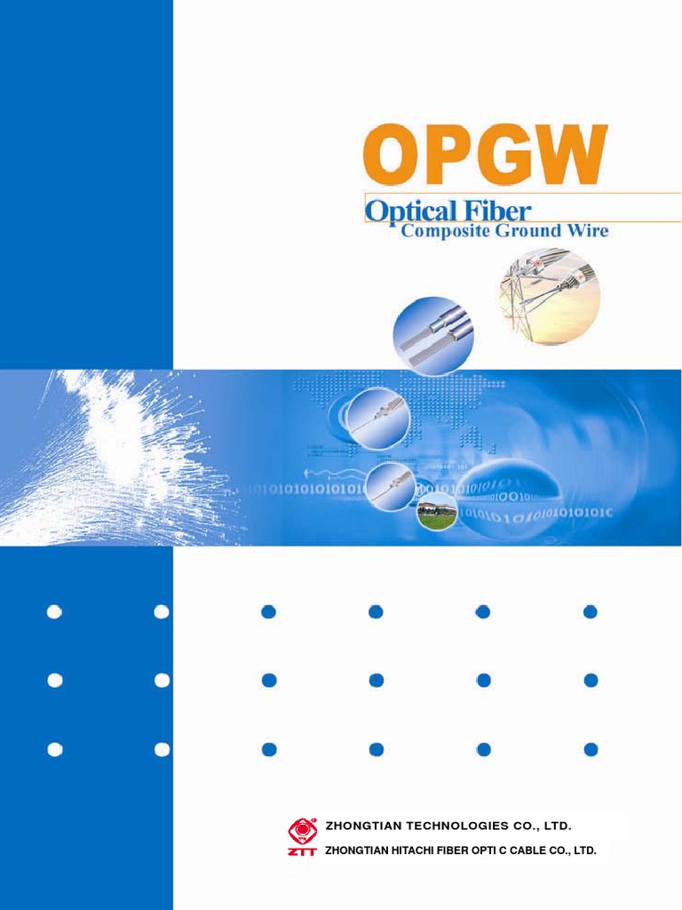 Opgw Catalog | PDF | Optical Fiber | Wire