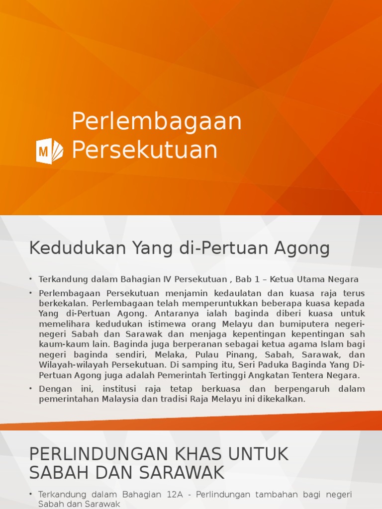 Peruntukan Perlembagaan Persekutuan | PDF