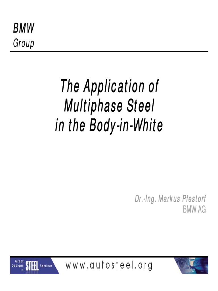 07 - The Application of Multiphase Steel in The Body in White | PDF ...