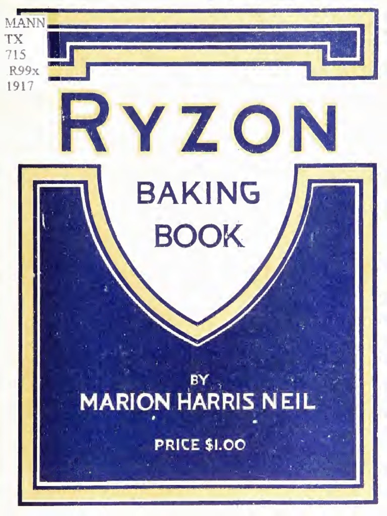 1917 - Ryzon Baking Book | PDF | Flour | Breads