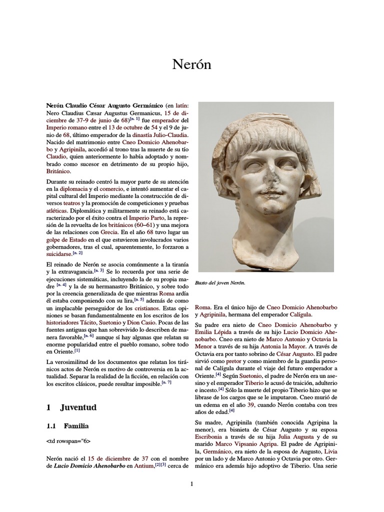 Nerón | PDF | Nerón | Claudio