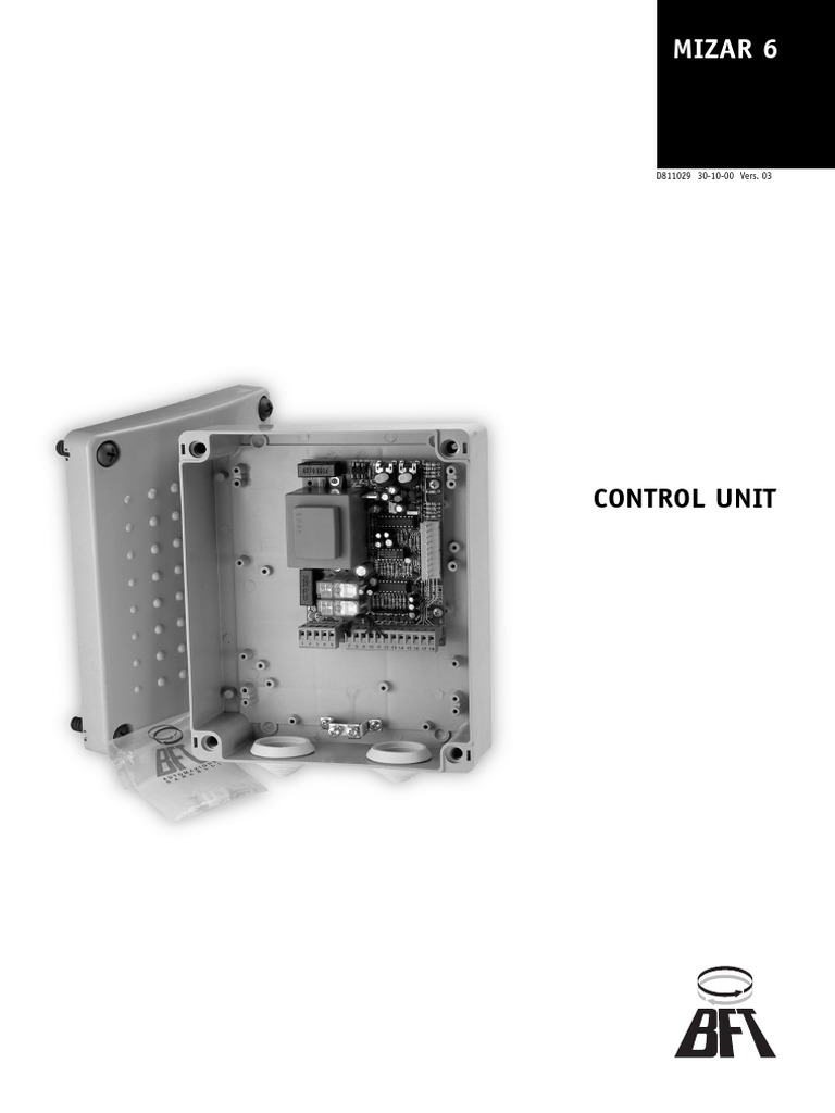 BFT Mizar 6 | Download Free PDF | Mains Electricity | Switch