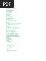 CPS1 Game List Overview | PDF | Capcom | Japanese Games