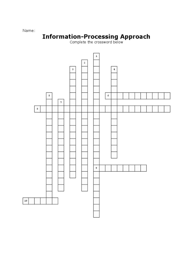 Information Processing Approach Pdf