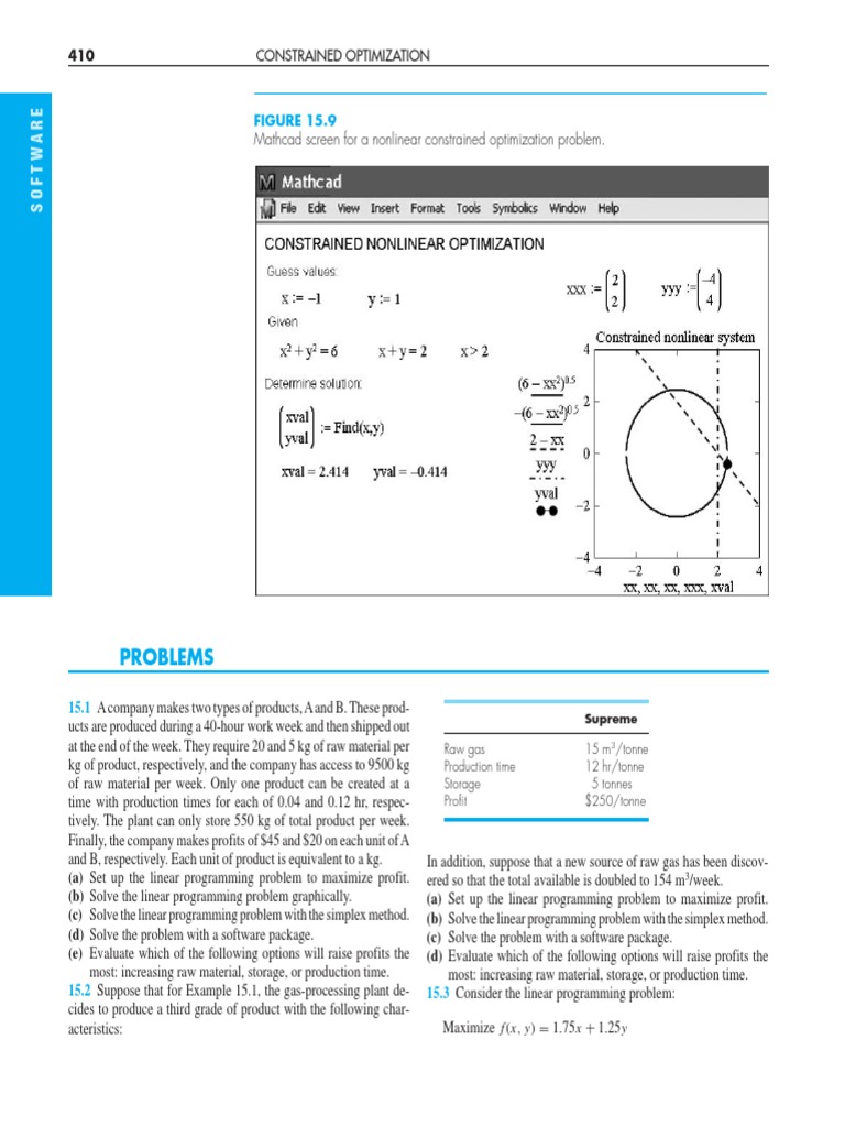 Chapra 15 | PDF | Mathematical Optimization | Linear Programming