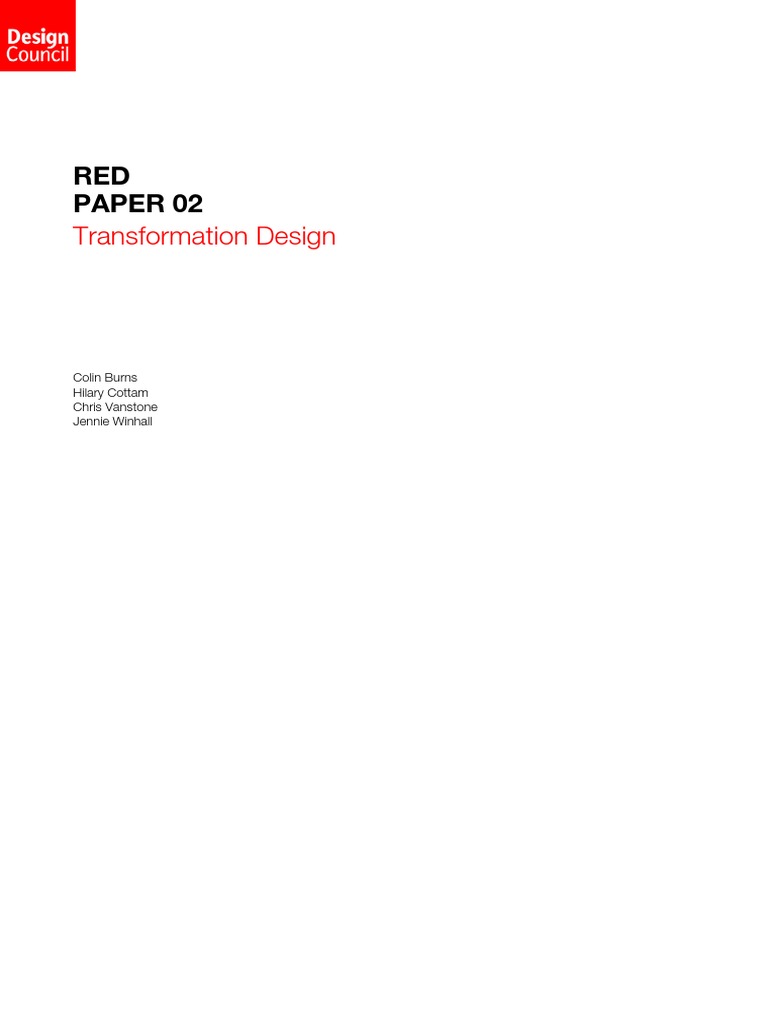 Transformation Design | PDF | Design | Innovation