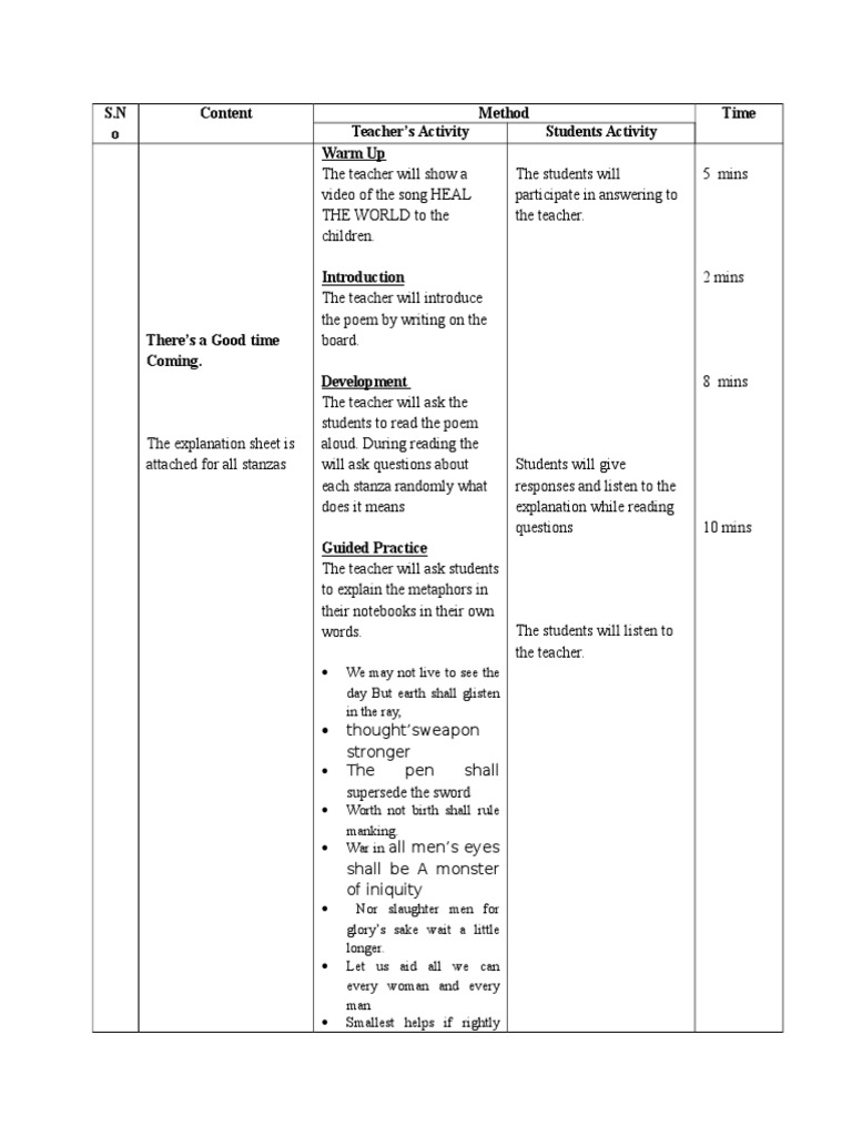 Understanding "There's a Good Time Coming" | PDF | Career & Growth ...