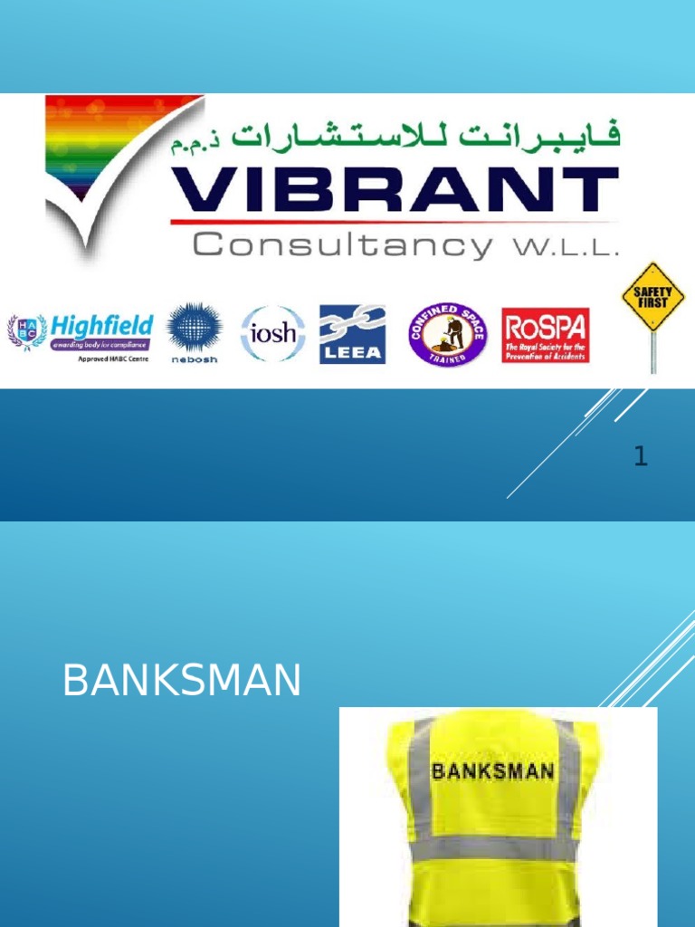 Banksman Awareness 6723090 | Personal Protective Equipment | Transport