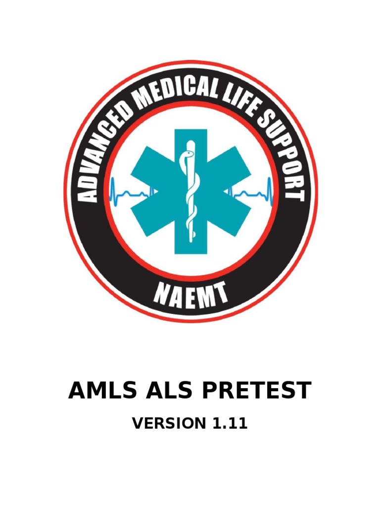 Amls Als Pretest Version 1.11 | PDF | Shock (Circulatory) | Nausea