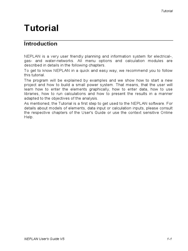 Manual Software NEPLAN 2 | PDF | Network Topology | Button (Computing)