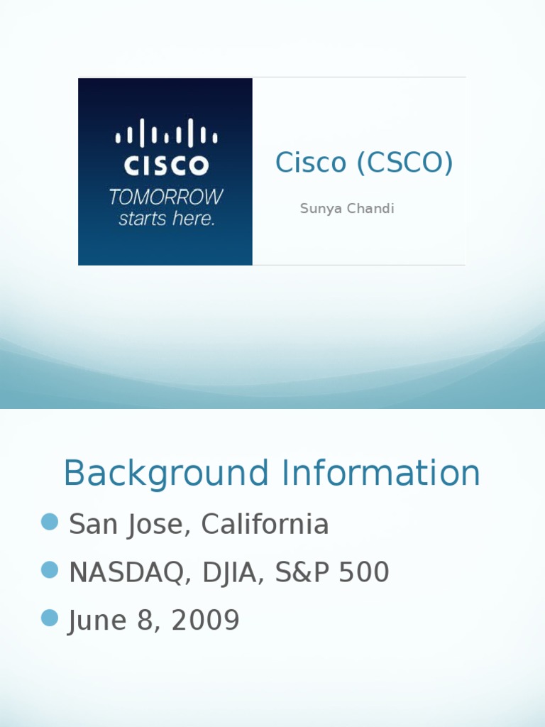 Cisco Financial Overview and Insights | PDF | Career & Growth | Finance ...
