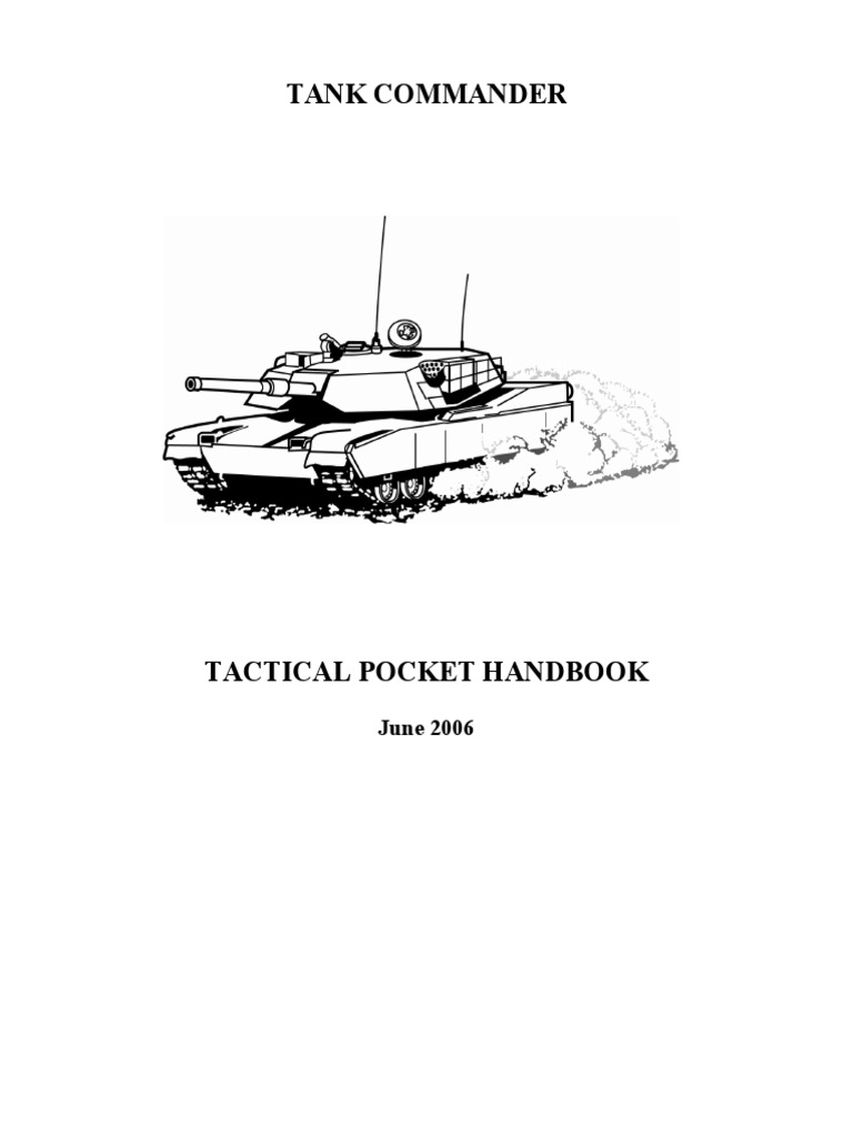 Tank Commander Tactical Pocket Handbook | PDF | Machine Gun | Cartridge ...